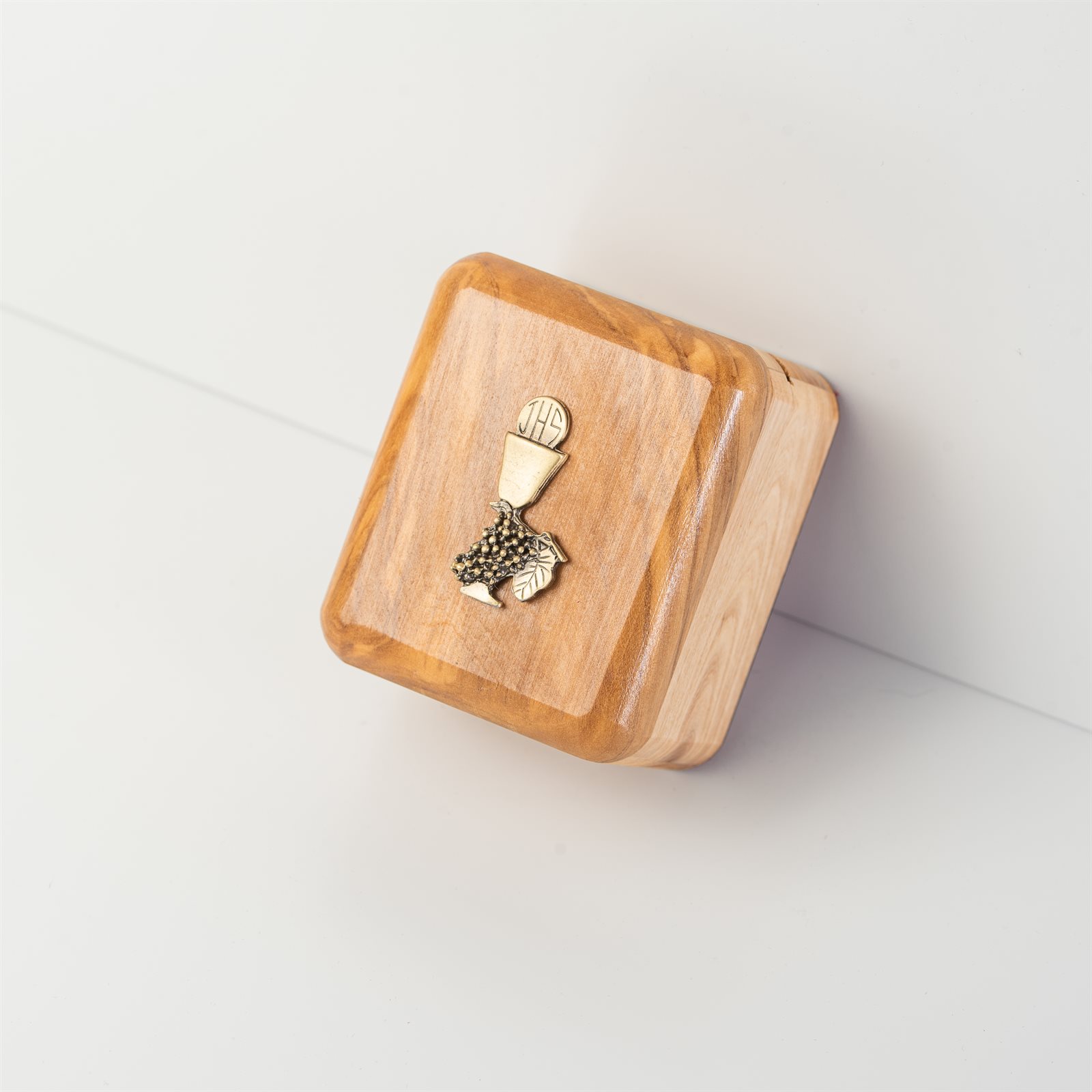 Communion Chalice Rosary Box with Rosary Made of Olivewood2.5" x 2.25 ...