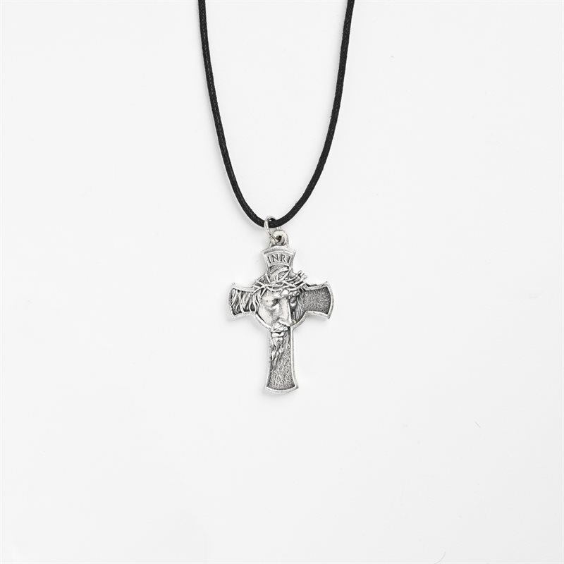 Cross / face of Christ / cord 2x1.5