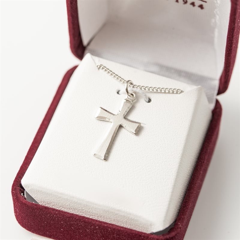 Silver Cross on Chain